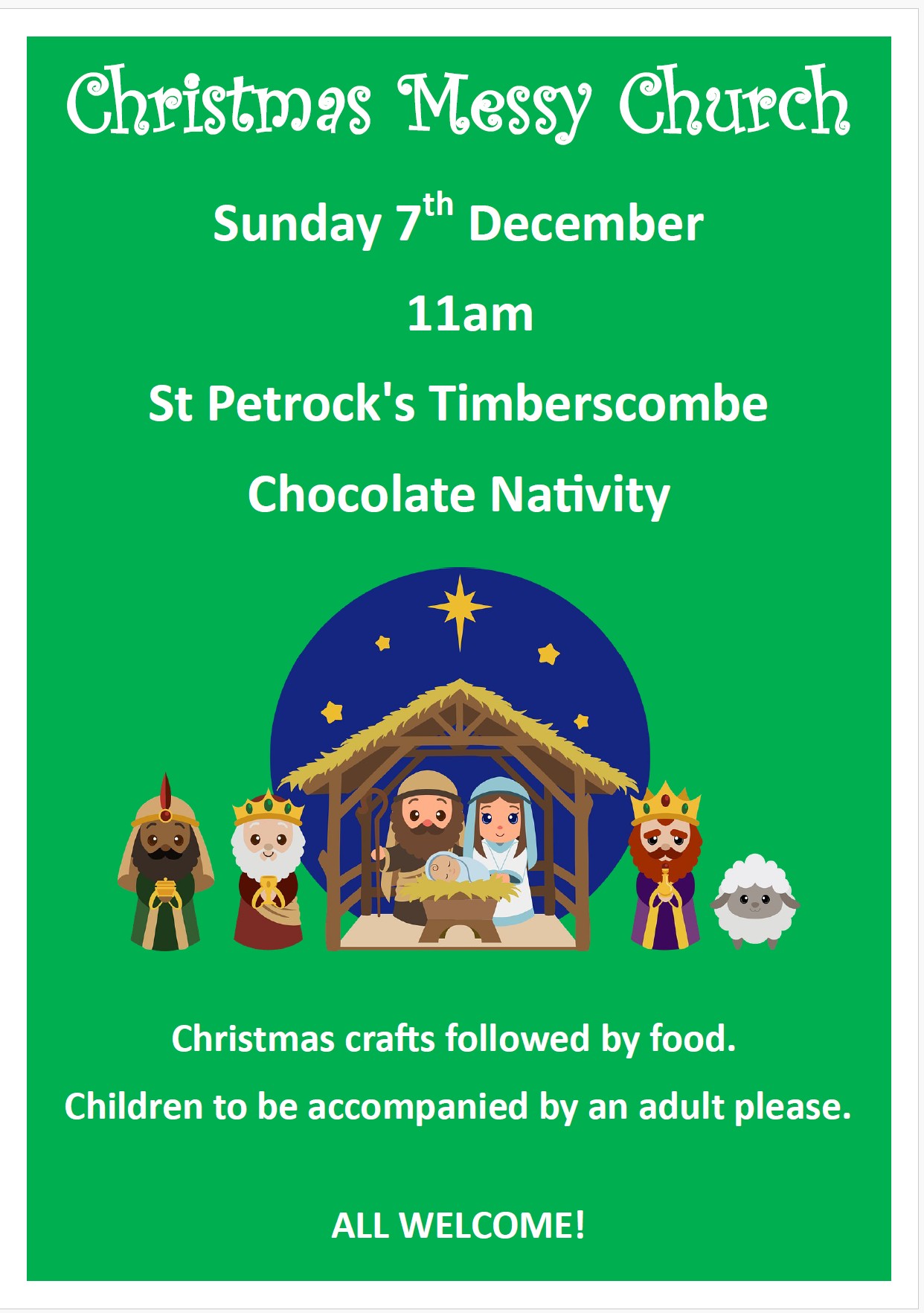Families especially welcome to this service! – Timberscombe